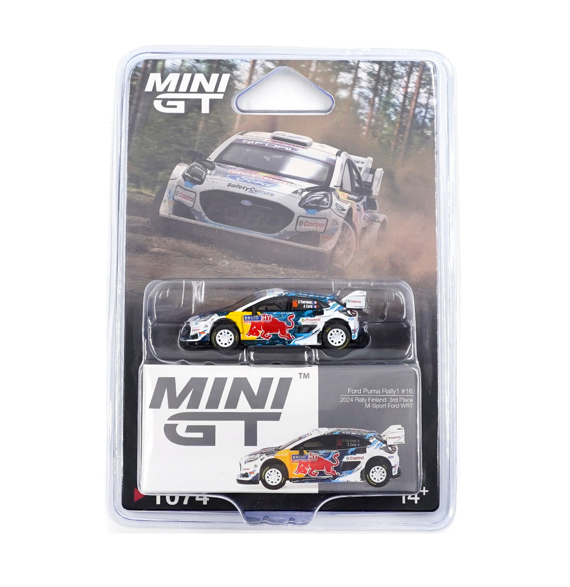 Mini GT - Ford Puma Rally1 n° 16 M-Sport Ford WRT 2024 Rallye de Finla ...