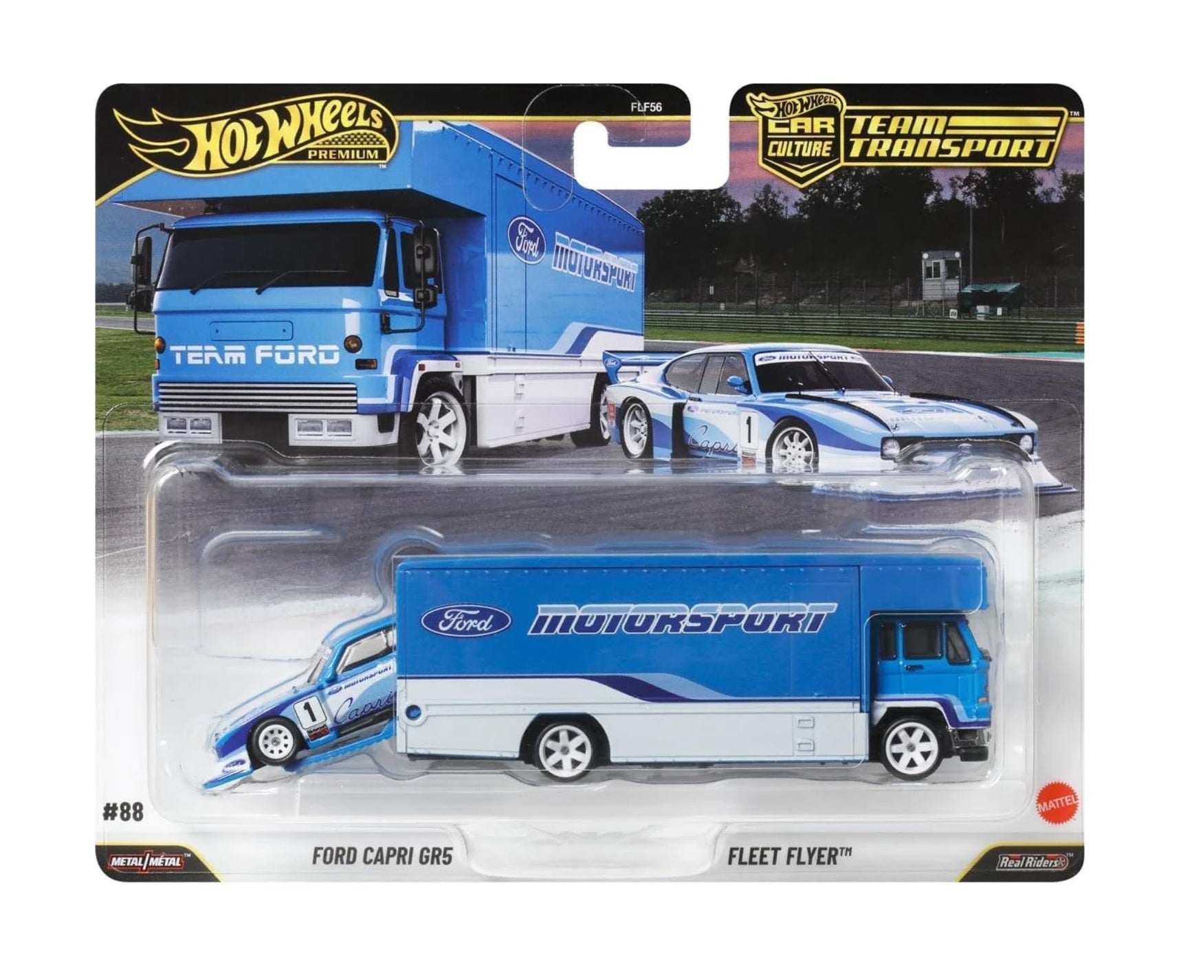 Hot Wheels Premium - Ford Capri Gr5 + Fleet Flyer - Series Car Culture ...