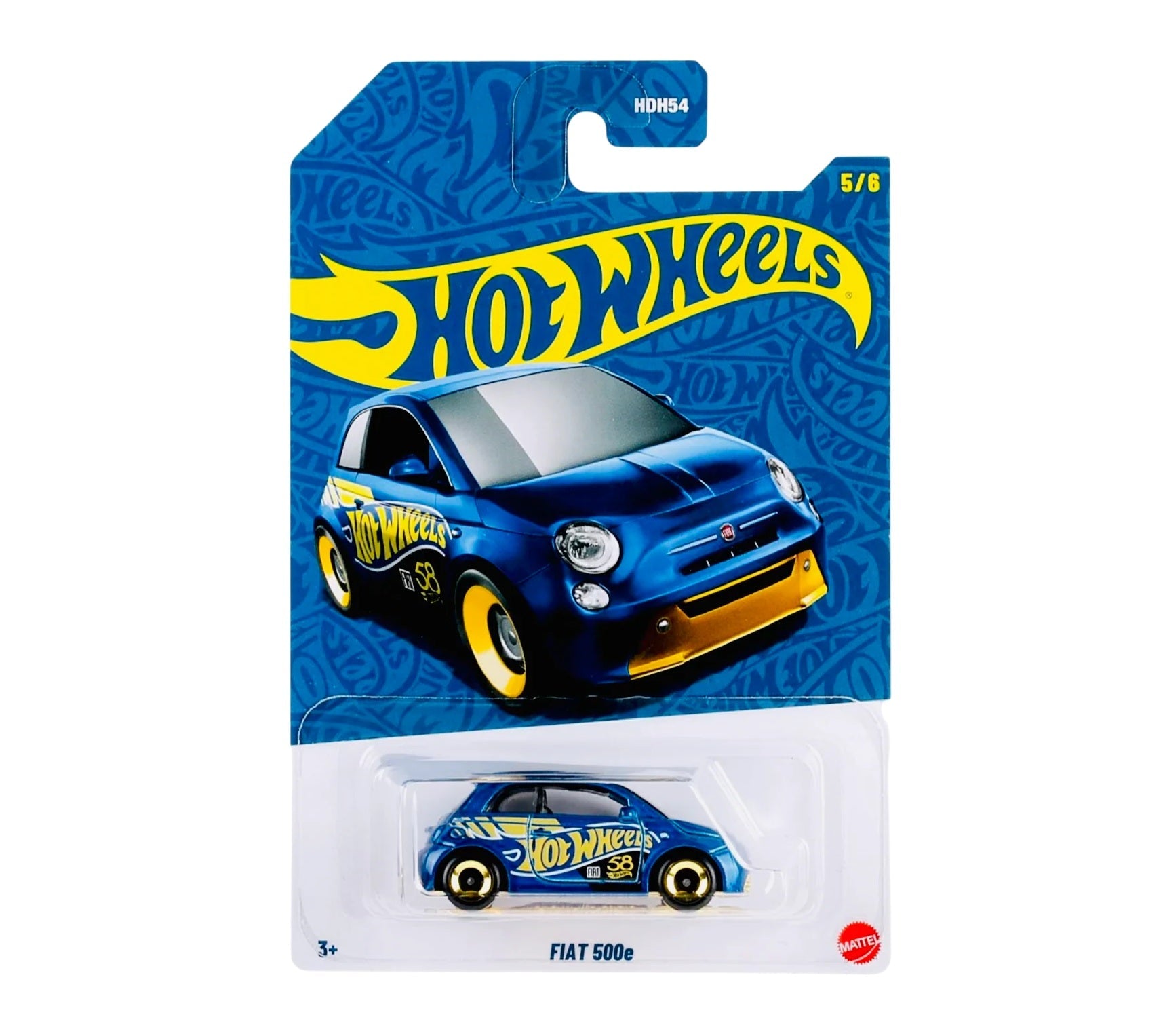 Hot Wheels - Fiat 500e 58th Anniversary Series - Long Card - 1/64 Scal ...