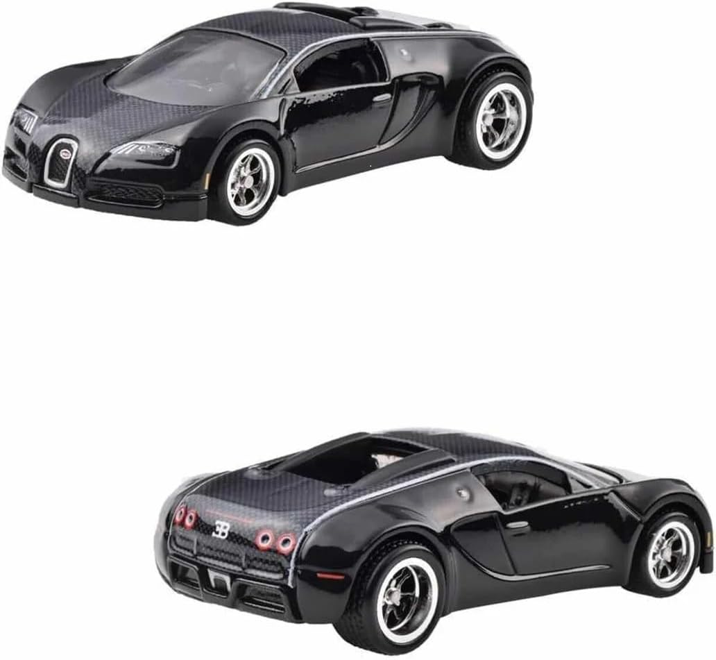 Hot Wheels Premium - 2-Pack Bugatti Veyron and 16' Bugatti Chiron - Sc ...