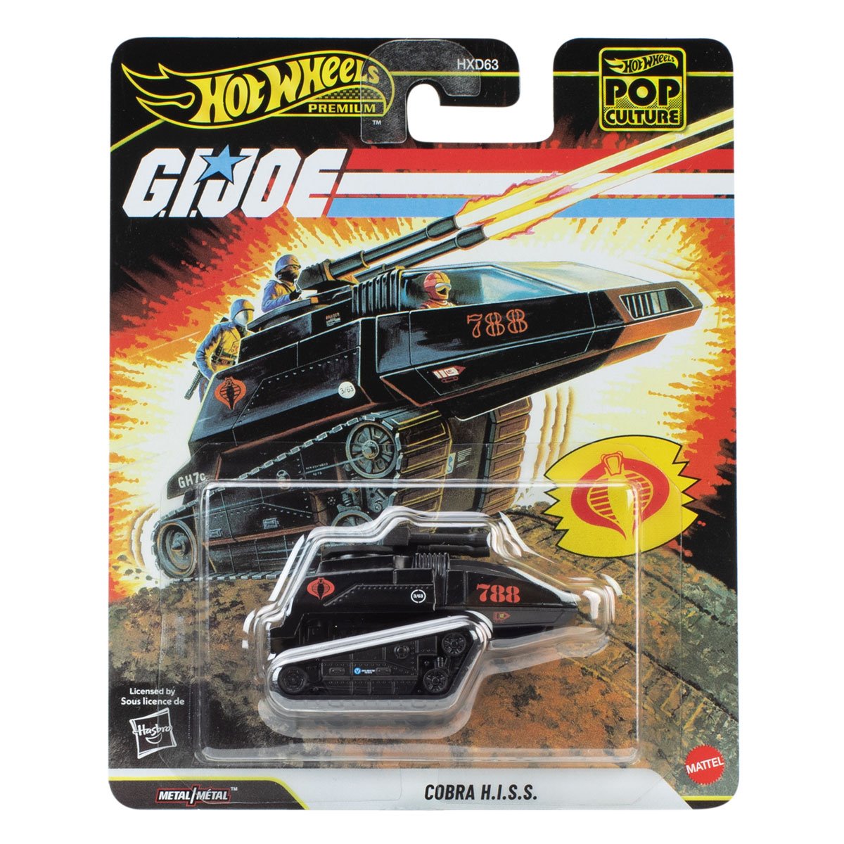 Hot Wheels Premium - G.I. Joe Cobra H.I.S.S. Tank - Series Pop Culture ...