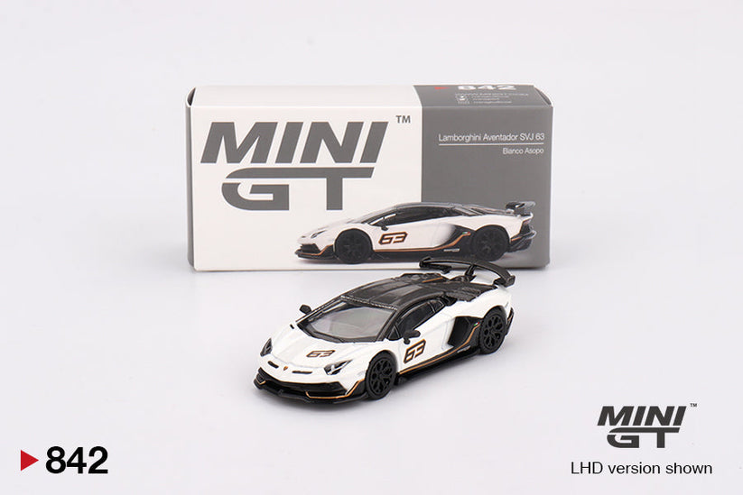 Mini GT - Lamborghini Aventador SVJ 63 Bianco Asopo - Scale 1/64 MGT00 ...