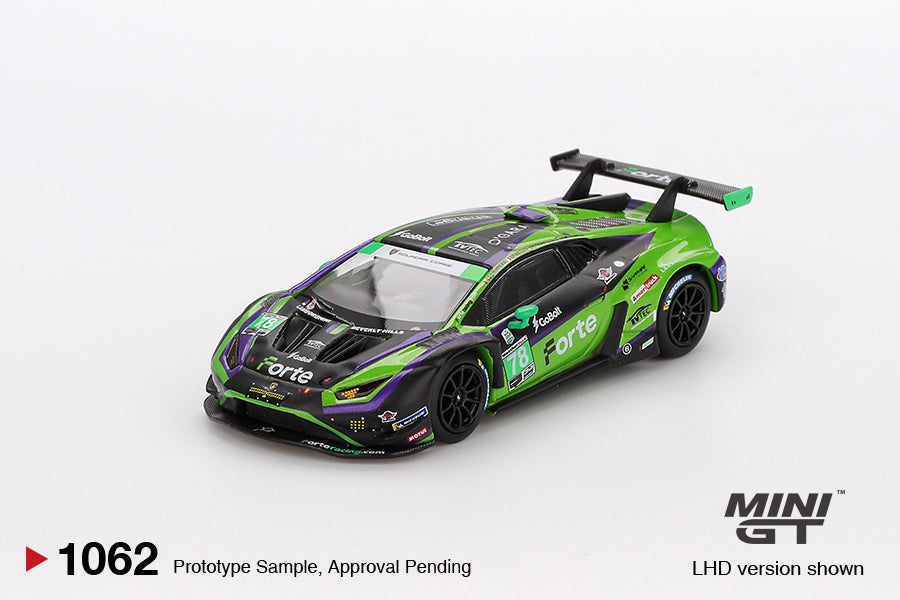 [PRE-ORDER] Mini Gt - Lamborghini Huracán GT3 EVO2 #78 Forte Racing 20 ...