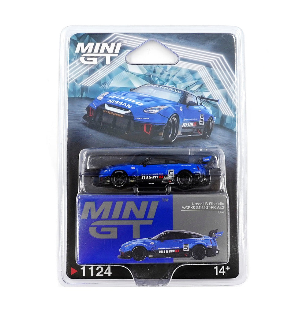 Mini GT - LB-Silhouette WORKS GT Nissan 35GT-RR Ver.2 Blue - Scala 1-6 ...