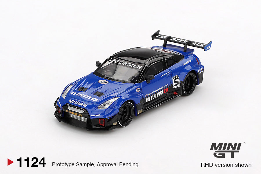 Mini GT - LB-Silhouette WORKS GT Nissan 35GT-RR Ver.2 Blue - Scale 1-6 ...