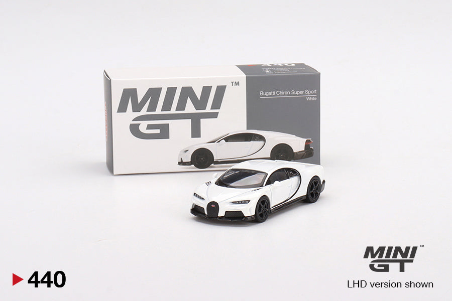 Mini GT - Bugatti Chiron Super Sport White - Scale 1/64 MGT00440-L – 1 ...
