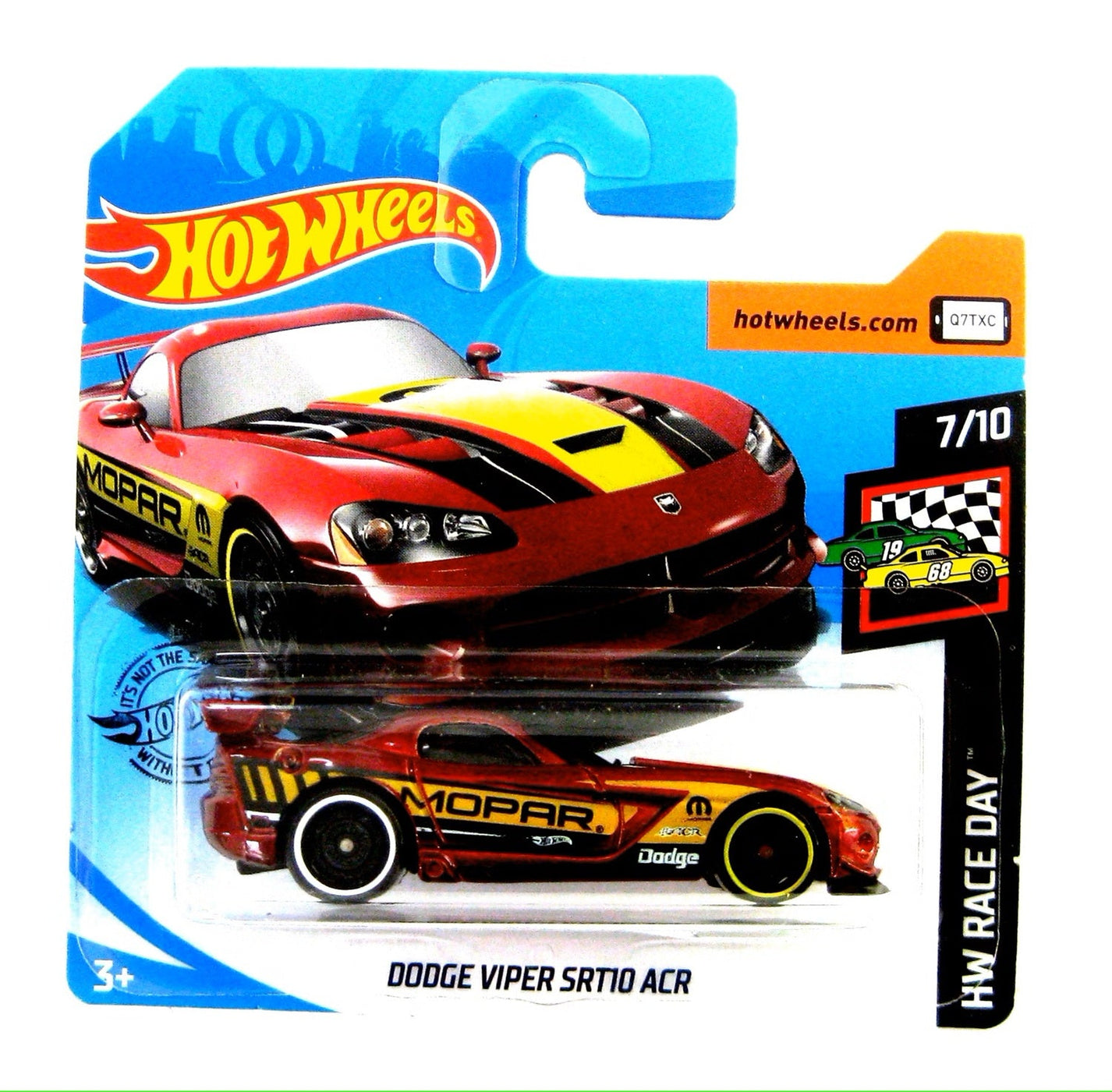 Hot Wheels - Dodge Viper SRT10 ACR rouge métallisé - Échelle 1/64 envi ...