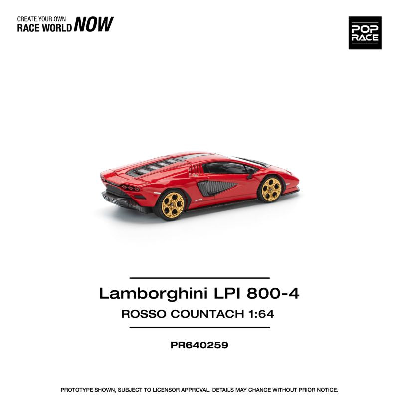 Pop Race - Lamborghini Countach LPI 800-4 Red - Scale 1/64 PR64-259 – 1 ...